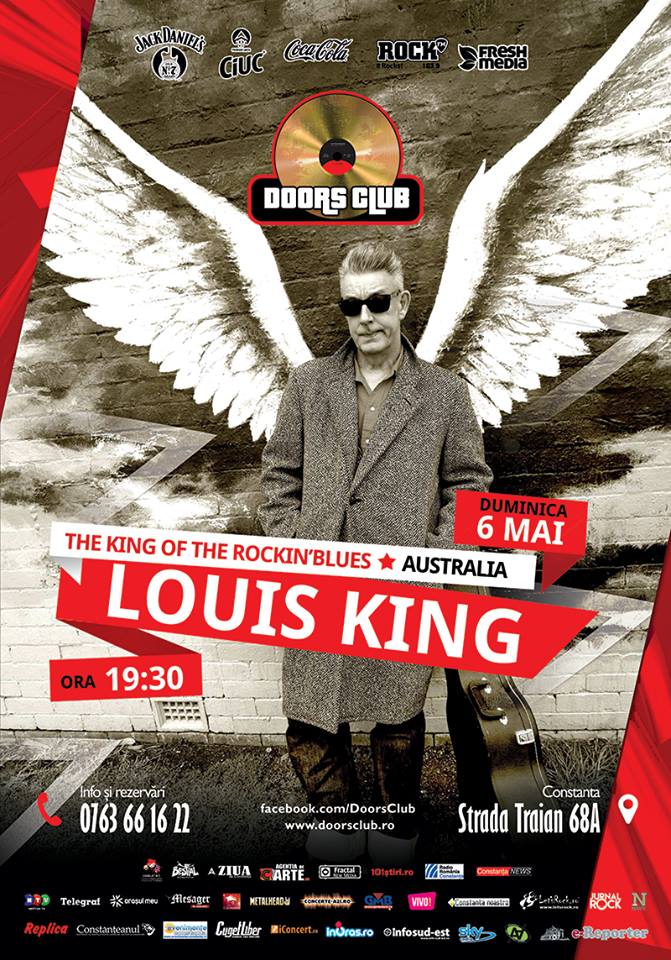Louis King - “The King of the Rockin’ Blues” (din Australia) pe scena ...