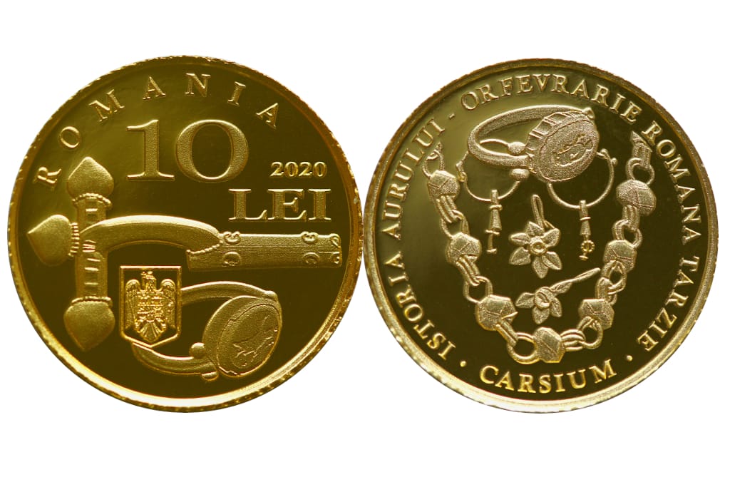 BNR a lansat o monedă de aur dedicată unei cetăți antice din Constanța